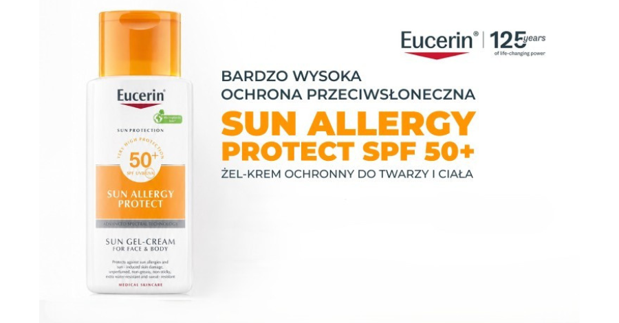 Testujemy Eucerin Sun Allergy Protect Żel-krem SPF50+ - PTCA